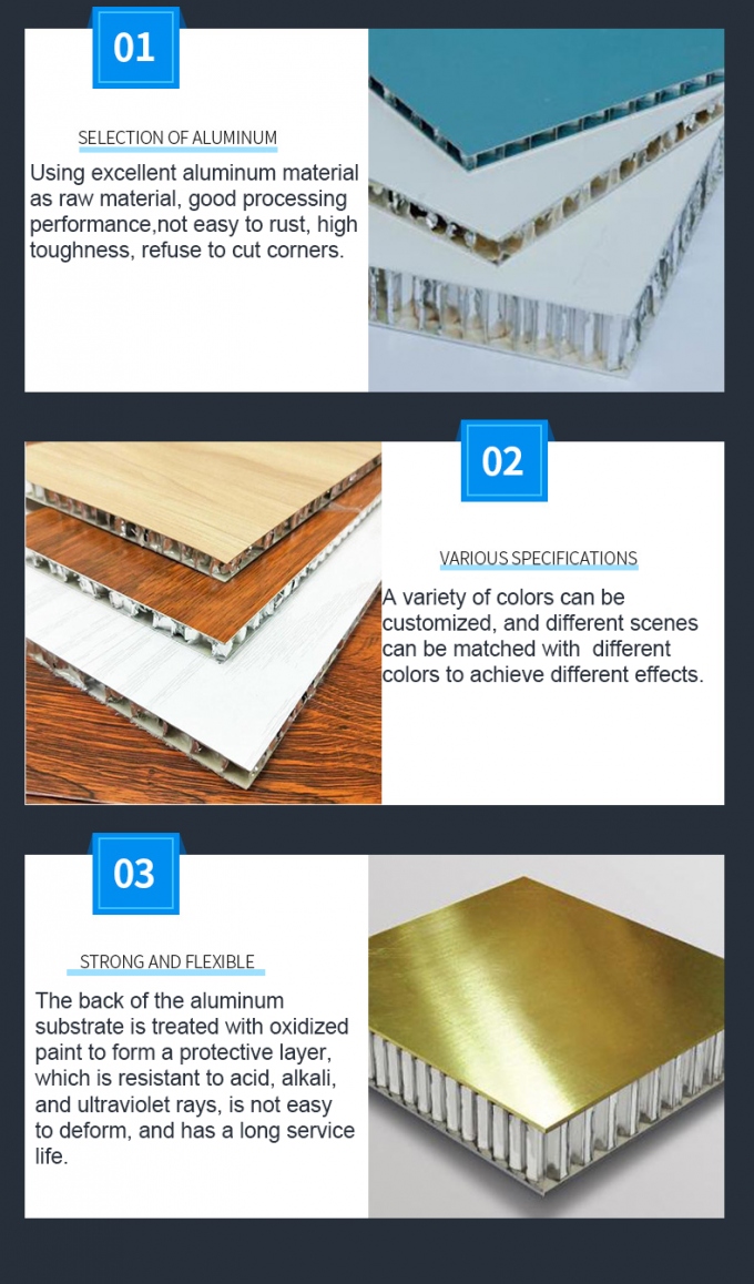 4x8 Aluminum Sandwich Panel Honeycomb Composite Panel with Open Edge ...